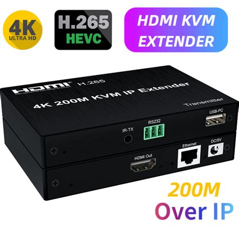 K Hdmi Kvm Extender Over Ip Rj Cat E M Hdmi Kvm Matrix Usb Extender Support Multipoint