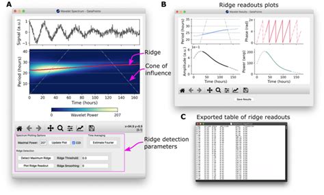 Wavelet Analysis And Ridge Readout A Wavelet Spectrum Window Upper Download Scientific
