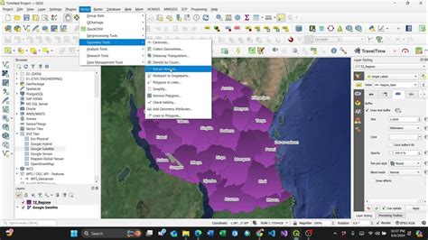 how to extract vertices or nodes using qgis youtube