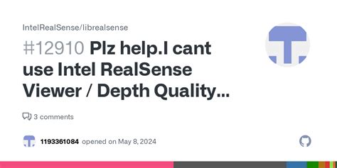 Plz Helpi Cant Use Intel Realsense Viewer Depth Quality Tool · Issue