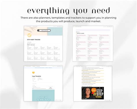 Notion Template Etsy Shop Planner Notion Business Planner Etsy Seller Planner Small Business