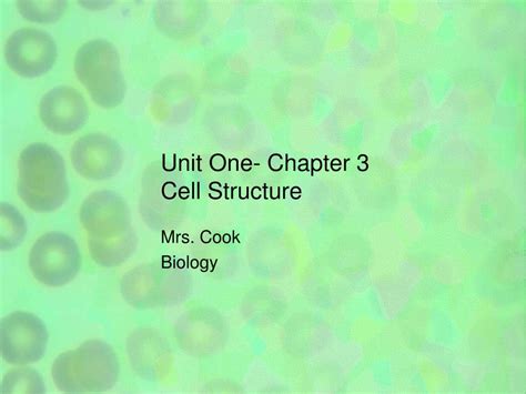 PPT Unit One Chapter 3 Cell Structure PowerPoint Presentation Free Download ID 2337014