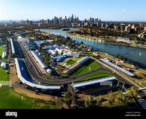 Albert Park Grand Prix Street Circuit Track Preparations Ahead Of The
