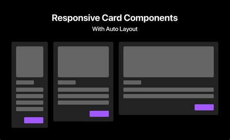 Responsive Card Components With Auto Layout Figma