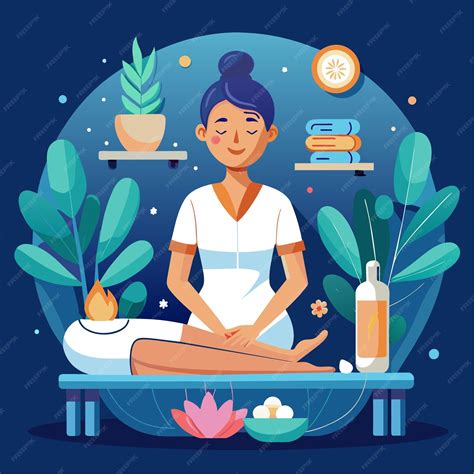 Premium Vector Vector Character Illustration For Massage Therapy