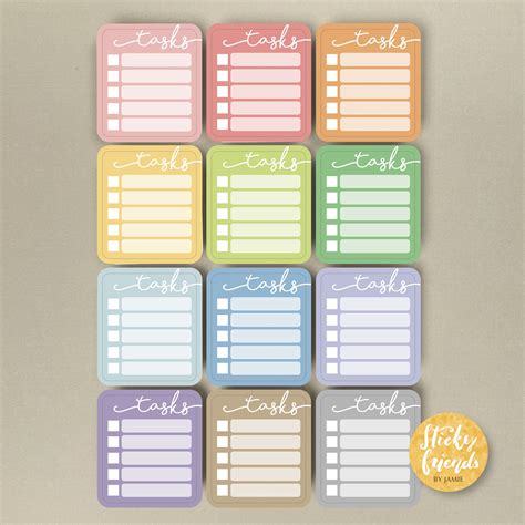 Tasks Reading List Checkbox Label Check List Label Small Note Reminder