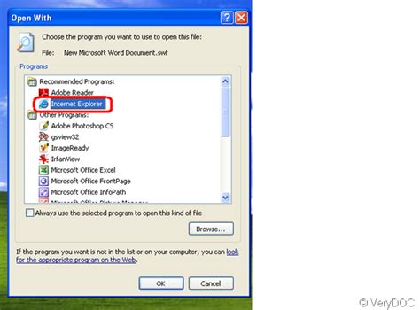 How To Convert Doc To Swf By Verydoc Doc To Any Converter Verydoc