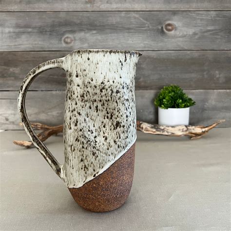 Speckle Squish Pitcher Kmgpottery