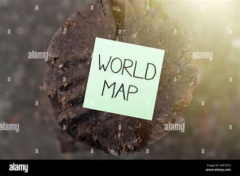 Conceptual Display World Map Business Showcase A Diagrammatic Representation Of The Surface Of