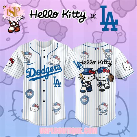 Los Angeles Dodgers X Hello Kitty Classic Design 2026 Jersey Usplboutique