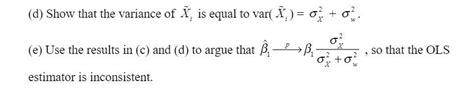 2 Consider The One Variable Regression Model Y Bo