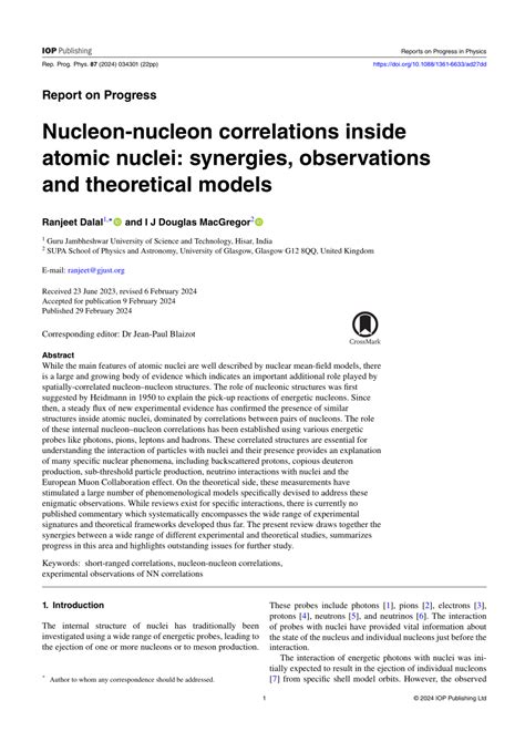 Nucleon Nucleon Correlations Inside Atomic Nuclei Synergies Observations And Theoretical Models