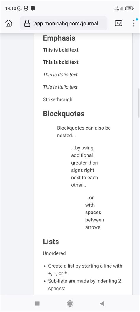 Journal Layout Issues And Missing Markdown On Mobile · Issue 6331 · Monicahqmonica · Github