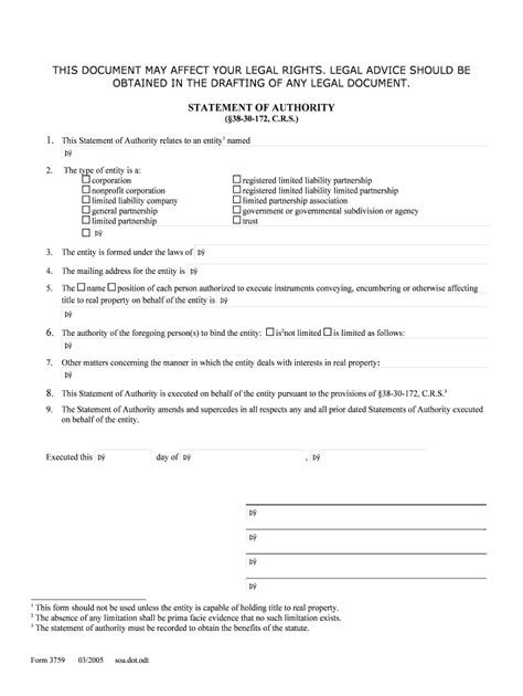 Statement Of Authority Fill Out And Sign Online Dochub