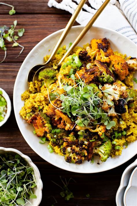 Roasted Cauliflower And Curried Quinoa Recept Recepten