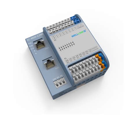 Digital Quantity Module Decowell Ethercat Io Module 8di8do Input Bidirectional Relay Output