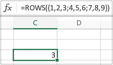 엑셀 Rows 함수 사용법 쉬운엑셀