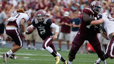 Johnny Manziel Throws For 300 Yards In Texas Aandm Spring Game Sports