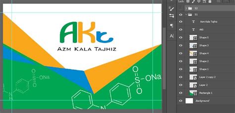 دانلود طرح کارت ویزیت تجهیزات آزمایشگاهی نمونه 1 [فایل فتوشاپ لایه باز] طرحاتو