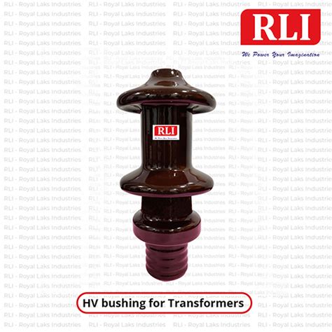 33 Kv Hv Bushing Porcelain Material Round Shape Brown Color Application Industrial