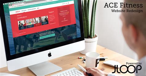 JLOOP Work ACE Fitness Website Redesign