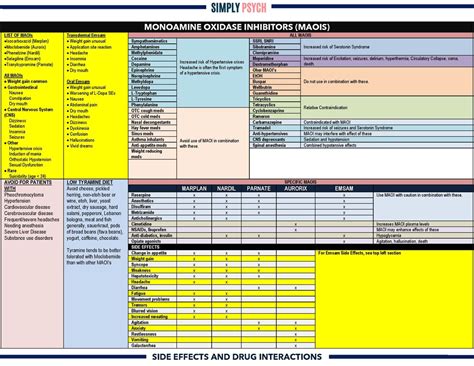Medication Side Effects And Drug Interactions Cheat Sheets Etsy