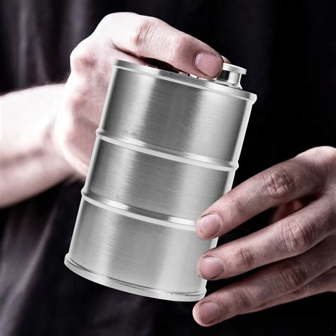 Diaedge Wine Flask Drinking Flask Metal Flask Oil Barrel Beverage Jar