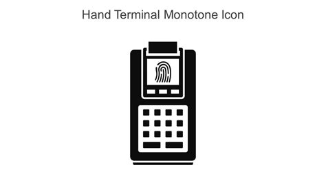 Hand Terminal Monotone Icon In Powerpoint Pptx Png And Editable Eps