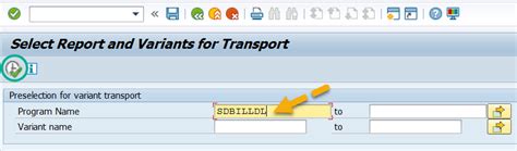 Report Variant Transport Sapcodes Report Variant Transport Sapcodes