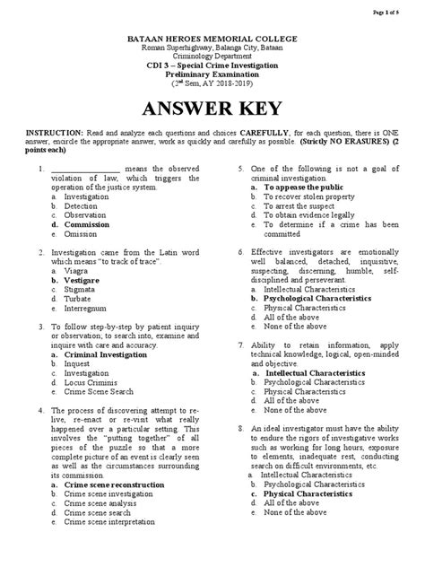 special crime prelim answer key pdf interrogation miranda warning