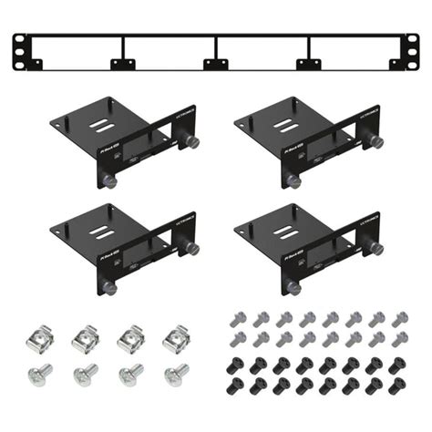 Uctronics 19 1u Raspberry Pi Rack Mount With Ssd Mounting Brackets Holds 4x Rpi The Pi Hut