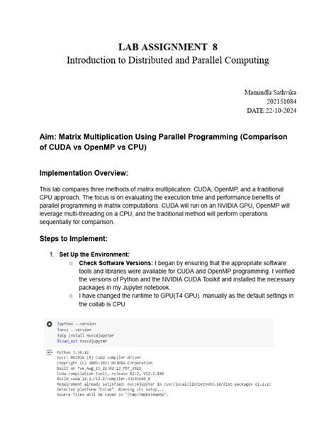 mamindla sathvika lab8 pdf graphics processing unit parallel computing