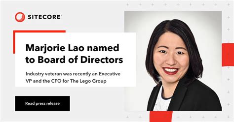 Sitecore On Linkedin Sitecore Appoints Marjorie Lao To Board Of Directors
