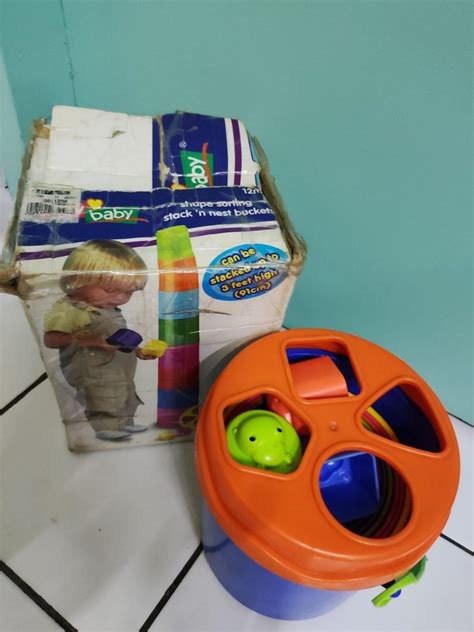 Shape Sorting Stack N Nest Buckets Hobbies Toys Toys Games On Carousell