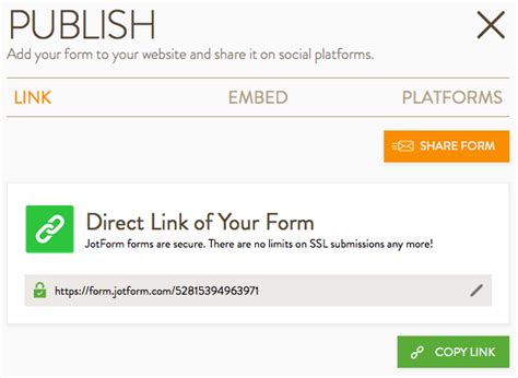 Announcing Simplified Publish Button And Ssl Embed Codes The Jotform Blog