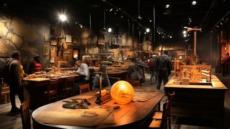 Premium Ai Image Exploring Historical Society Exhibits