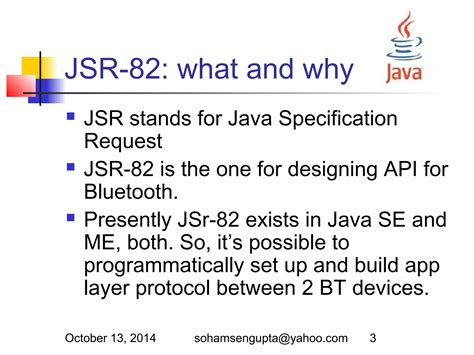 jsr 82 bluetooth tutorial ppt