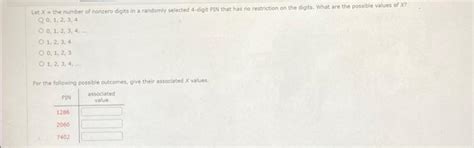 Solved Let The Number Of Nonzero Digits In A Randomly