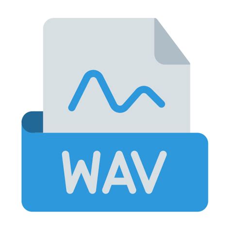 Wav Extension Format Audio Multimedia Waveform Audio Icon