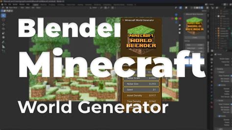Minecraft Procedural World Generator Free Blender Addon Tutorials