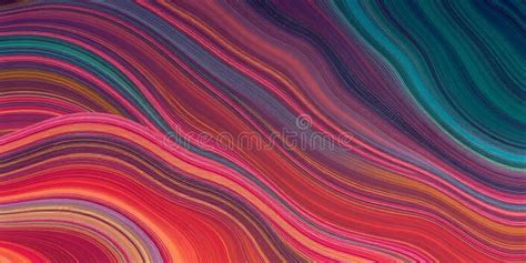 Colorful Abstract Wave Pattern With Vibrant Hues And Flowing Lines