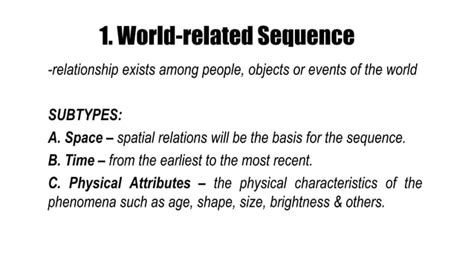 Sequence And Principles Of Sequencing Pptx Education
