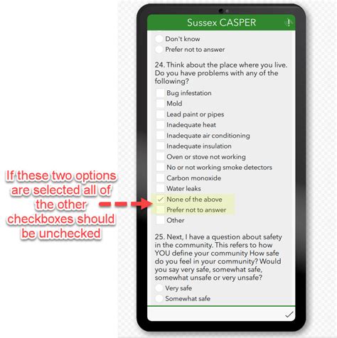 Solved How To Make One Checkbox An Exclusive Choice Surve Esri