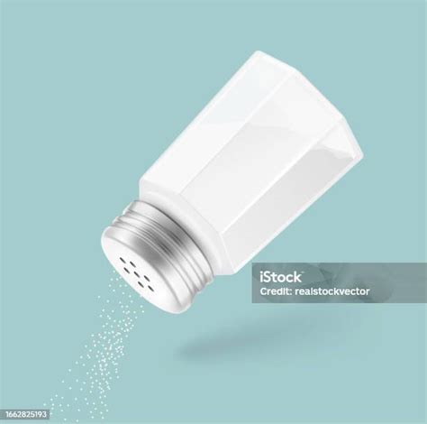 현실적인 소금 통 모형 소금 쉐이커에 대한 스톡 벡터 아트 및 기타 이미지 소금 쉐이커 소금 염분 Istock