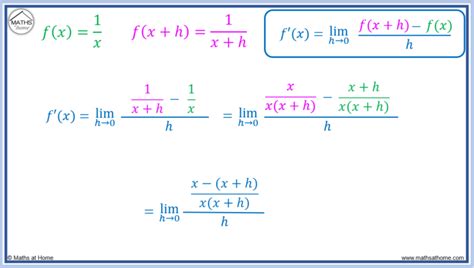 how to differentiate by first principles