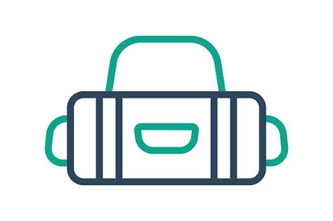 체육관 가방 아이콘입니다 선 아이콘 스타일입니다 체육관 및 피트니스와 관련된 아이콘입니다 체육관 요소 벡터 일러스트 레이 션 가방에 대한 스톡 벡터 아트 및 기타 이미지