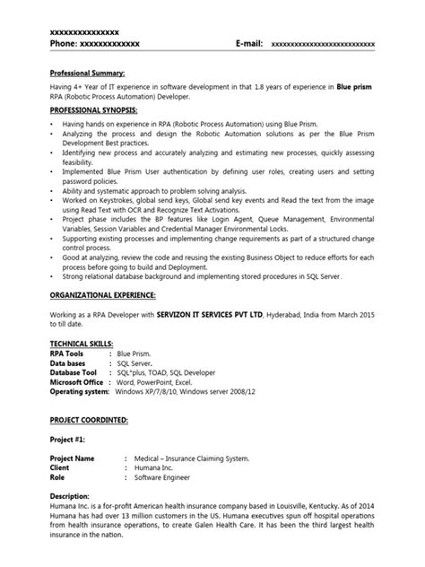 Resume 4 Pdf Microsoft Sql Server Databases