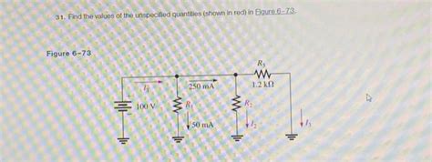 Solved Find The Values Of The Unspecified Quantities Chegg