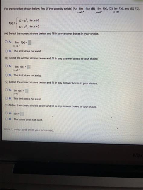 Solved For The Function Shown Below Find If The Quantity