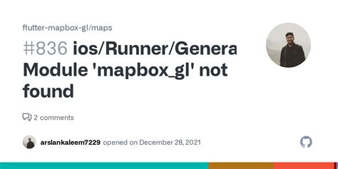 Ios Runner Generatedpluginregistrant M Module Mapbox Gl Not Found Issue Flutter